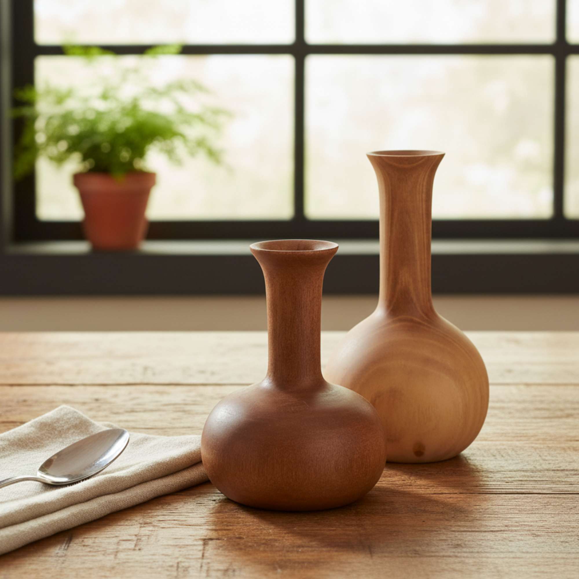 Walnut Wood Mini Vase, Joni (Medium) – The Black Farmer