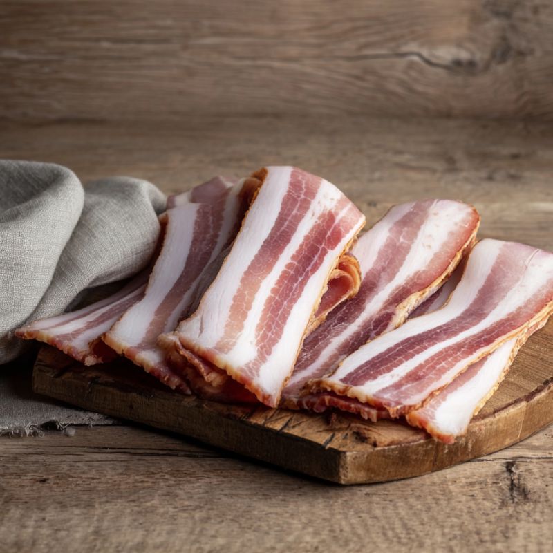 Buy British Smoked Streaky Bacon Online | Rind On Bacon | The Black Farmer