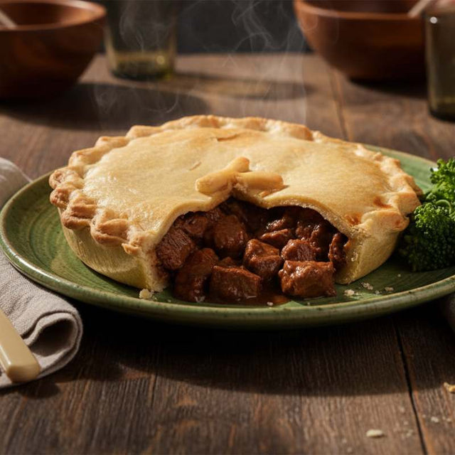 Family Steak & Ale Pie 800g | British Beef Pie – The Black Farmer