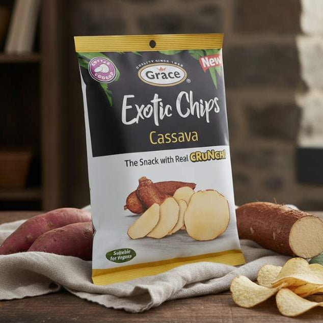 Grace Exotic Chips Cassava 75g – The Black Farmer