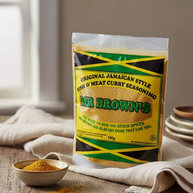 Mr Brown’s Fish & Meat Curry Seasoning 140g | The Black Farmer