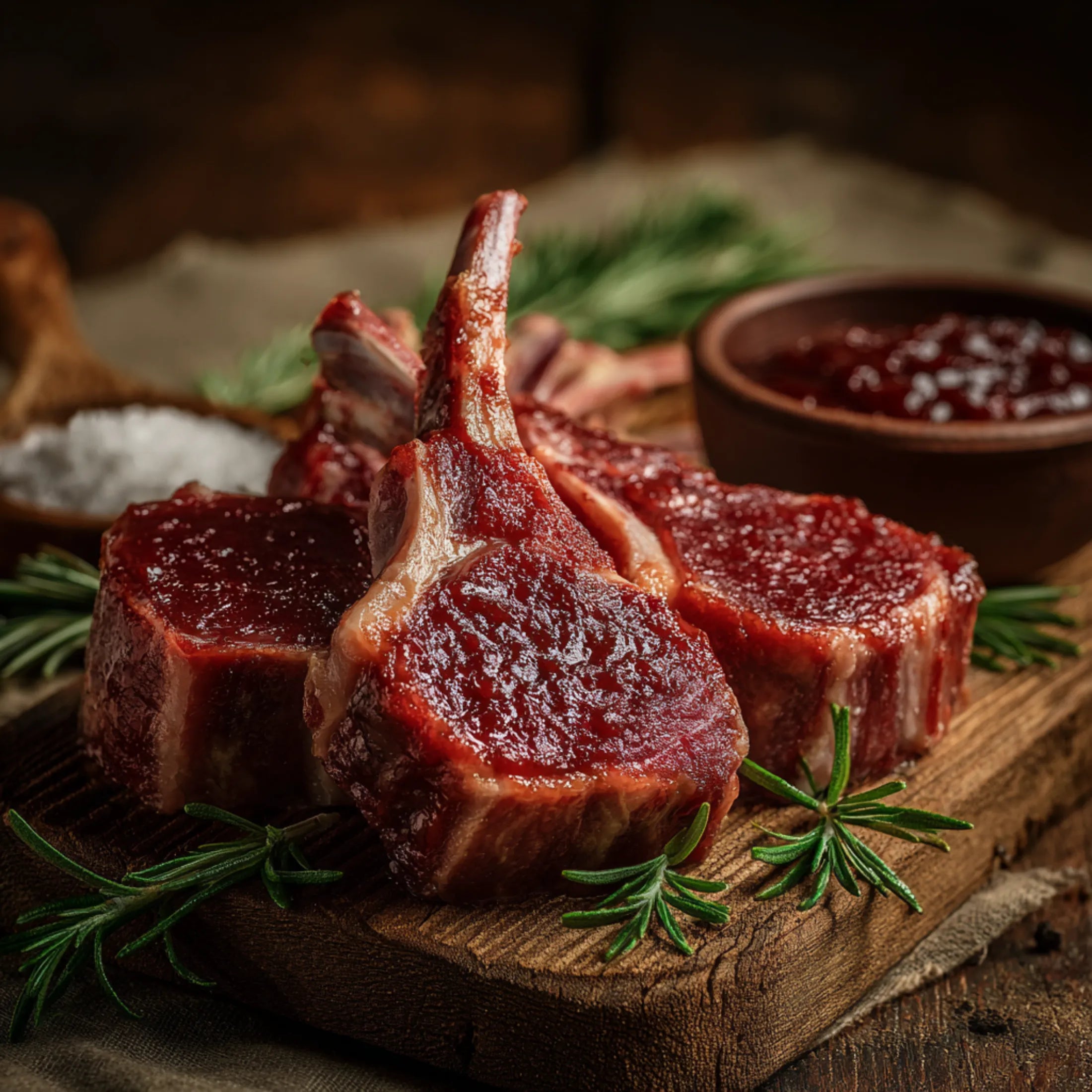 Sticky BBQ Lamb Chops | The Black Farmer