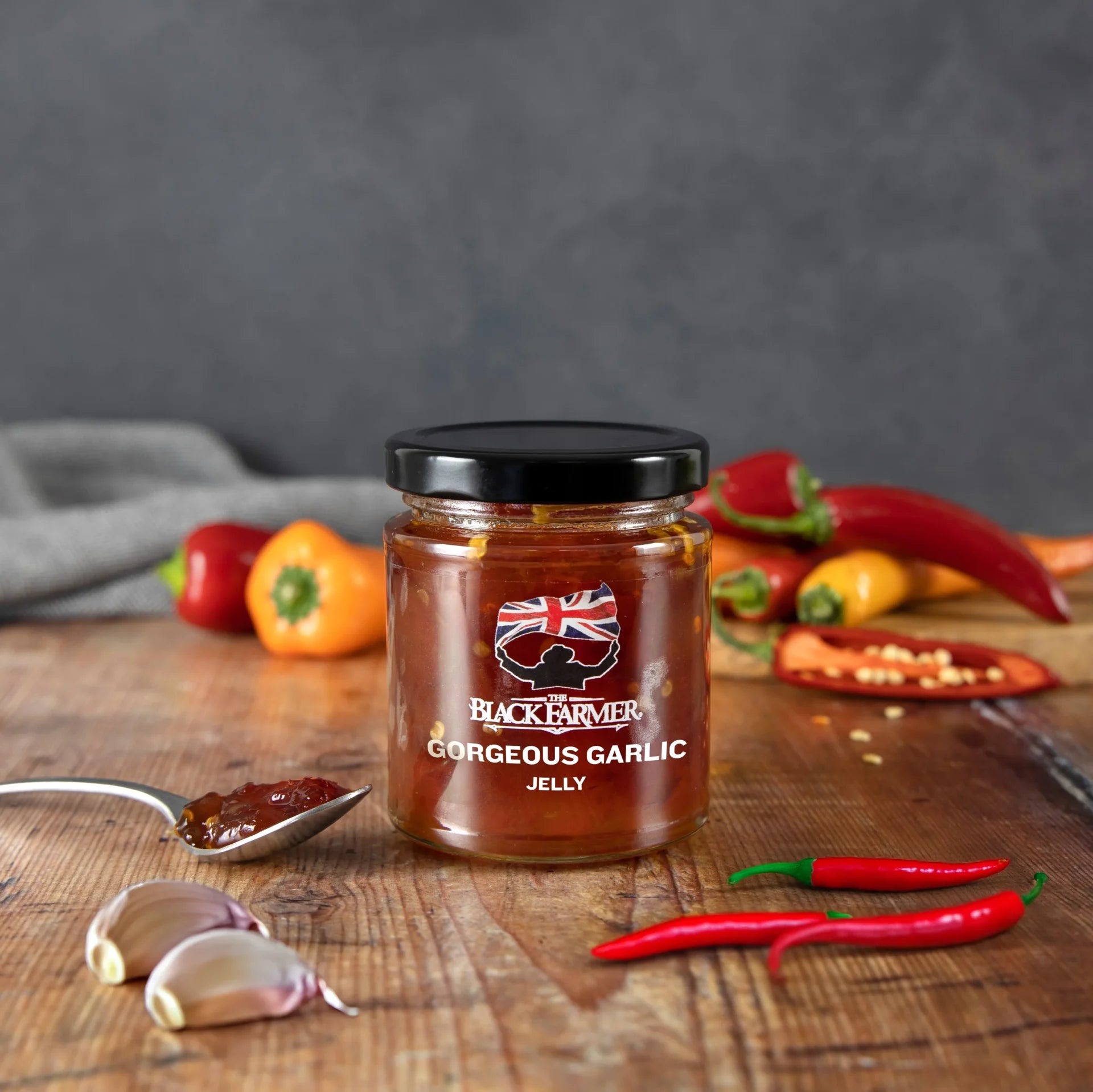 Gorgeous Garlic Jelly 220g – The Black Farmer | Sweet Garlic Spread