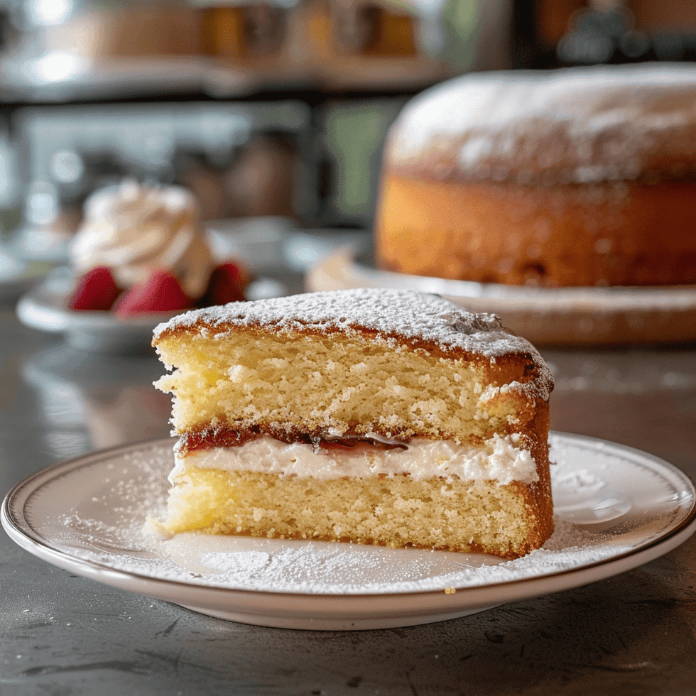 Victoria Sponge Cake (per slice) – The Black Farmer